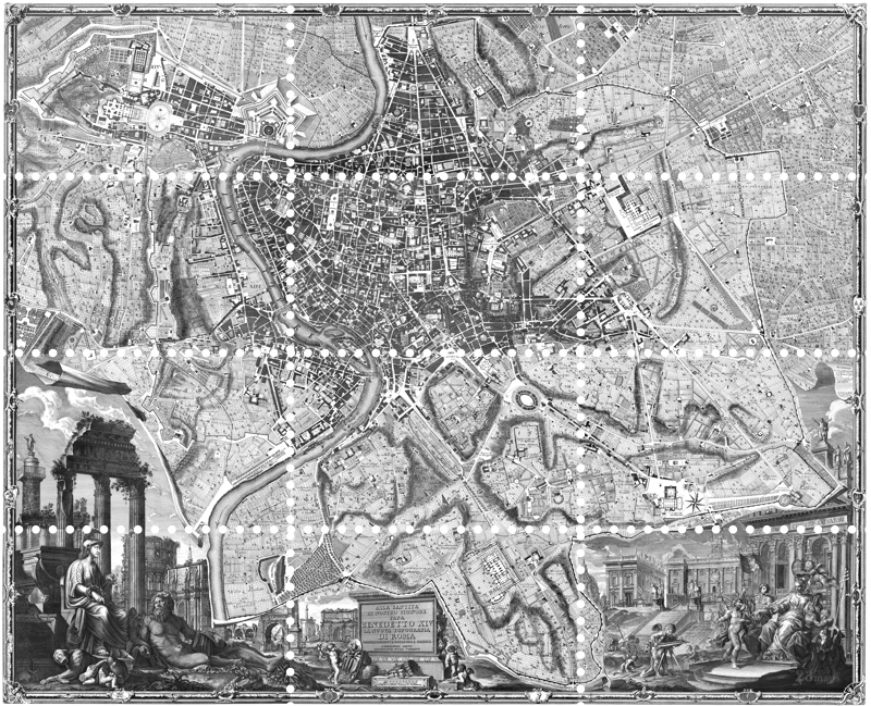 Nollimap - La Nuova Topographia di Roma by Giambattista Nolli