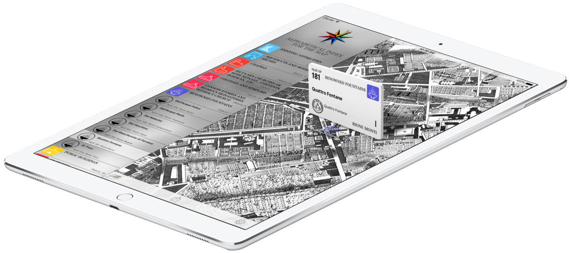 Nollimap - La Nuova Topographia di Roma by Giambattista Nolli