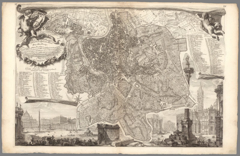 Nollimap - La Nuova Topographia di Roma by Giambattista Nolli